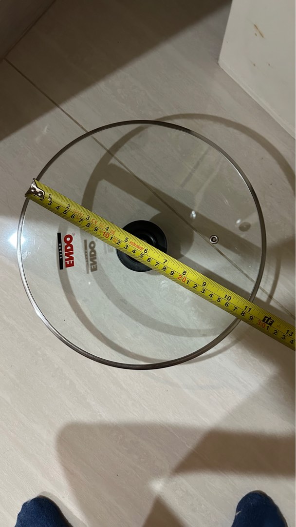 28cm Endo Wok Cover Glass Lid, Furniture & Home Living, Kitchenware ...