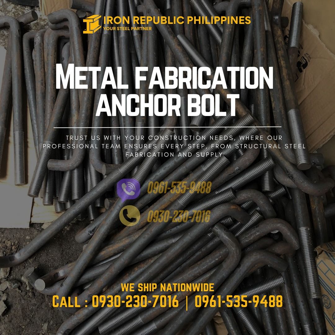 Anchor Bolt 25mm X 600mm High Strenght / ASTM A325 Anchor Bolts ...