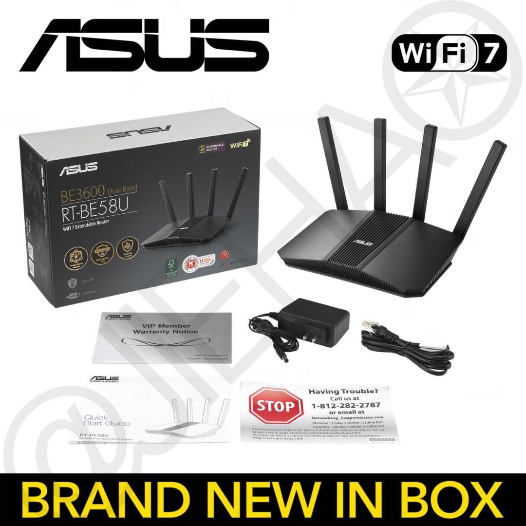 ASUS BE3600 Dual-band RT-BE58U WiFi 7 (802.11be) Smart AiMesh ...