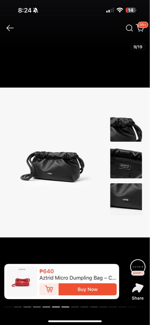 Aztrid Micro Dumpling Bag, Women's Fashion, Bags & Wallets, Cross-body ...