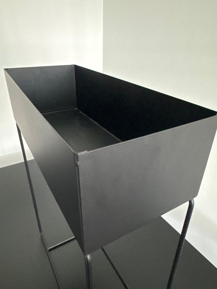 Black Plant Rack Box x 2, Furniture & Home Living, Gardening, Pots ...