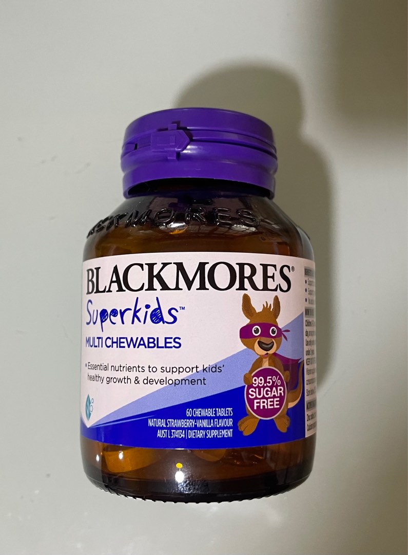 Blackmores Superkids Multi Chewable Tablets 60s, Health & Nutrition ...