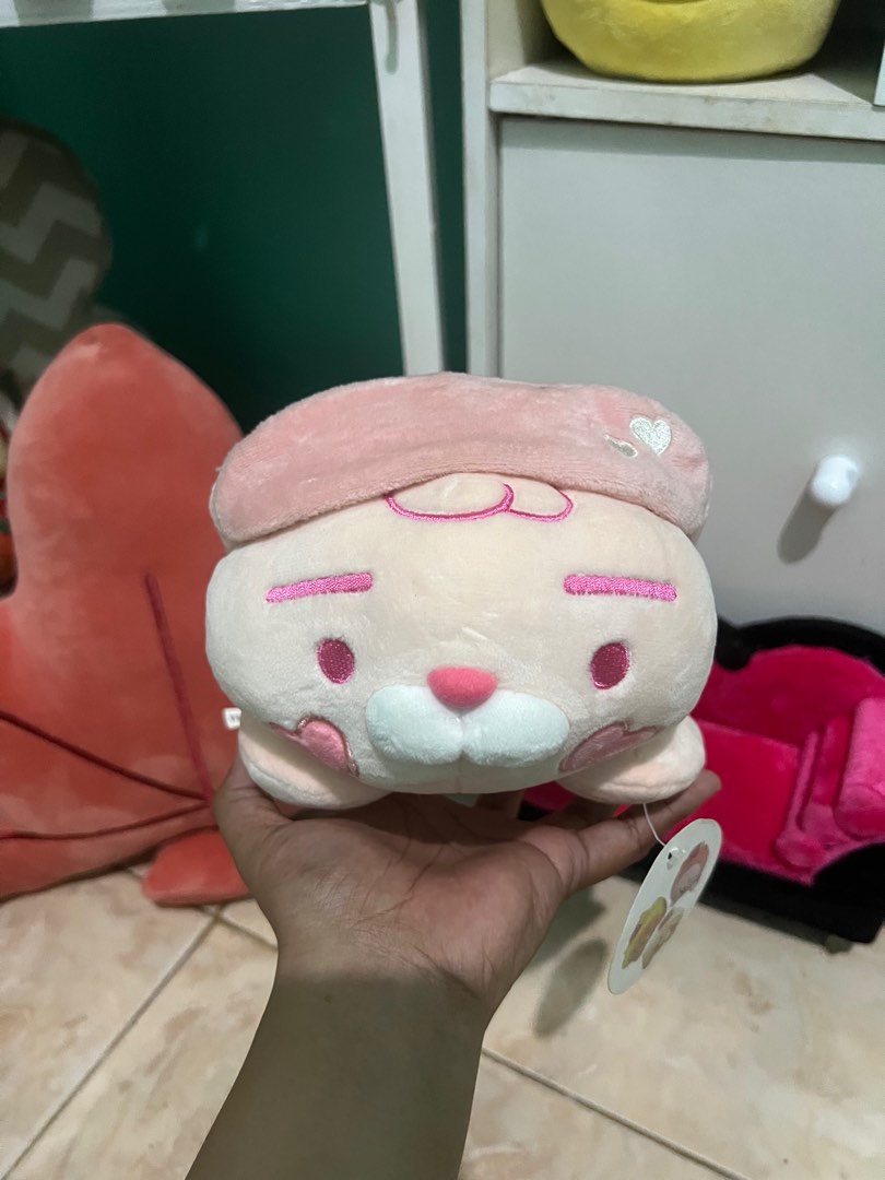 Boneka ryan pink sakura boneka pink bahan miniso kakao friend ryan pink ...
