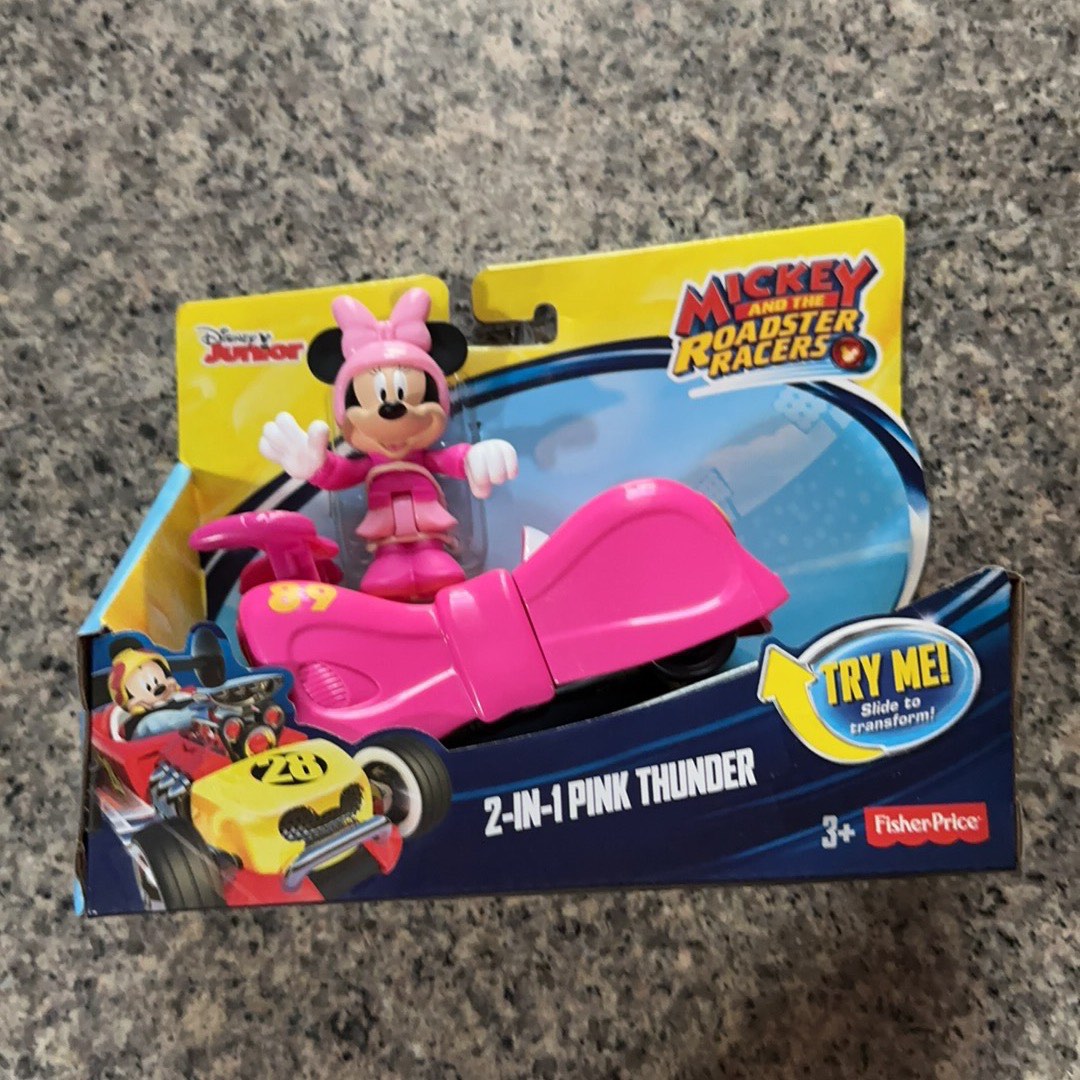 Disney Mickey Roadster Racers 2-in-1 Pink Thunder, Hobbies & Toys, Toys ...