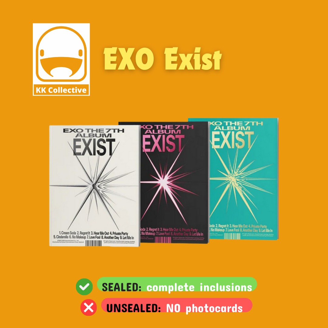 EXO Exist (Photobook ver - E, X, O), Hobbies & Toys, Memorabilia ...