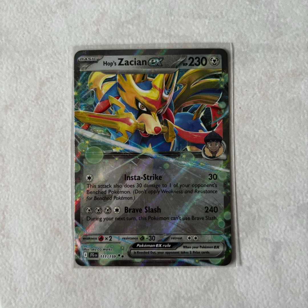 Hop's Zacian EX Journey Together Battle Partners, Hobbies & Toys, Toys ...