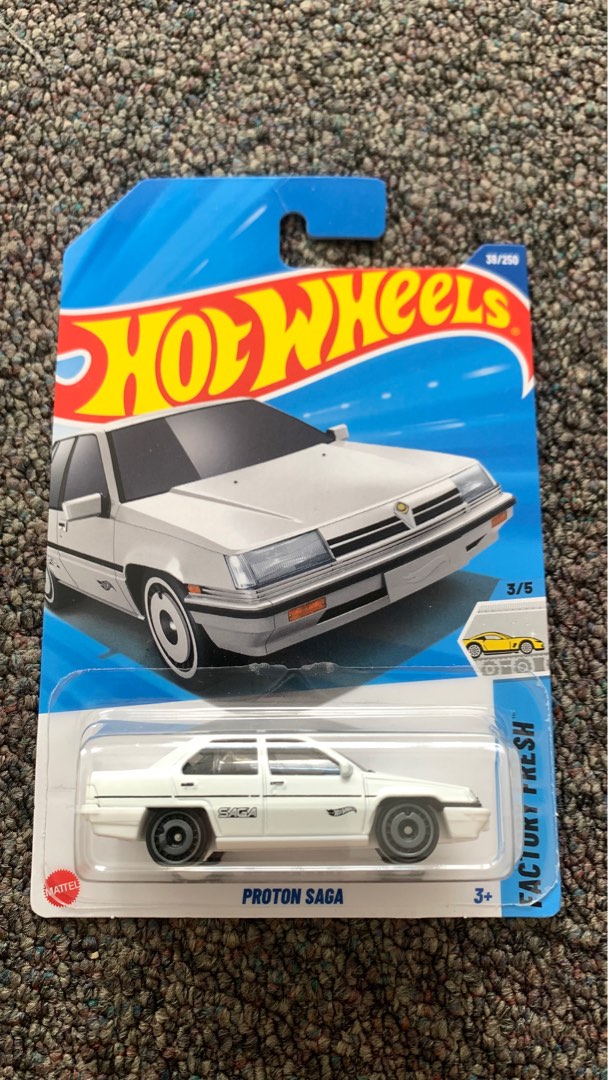 Hotwheels Proton Saga Putih, Hobbies & Toys, Toys & Games on Carousell