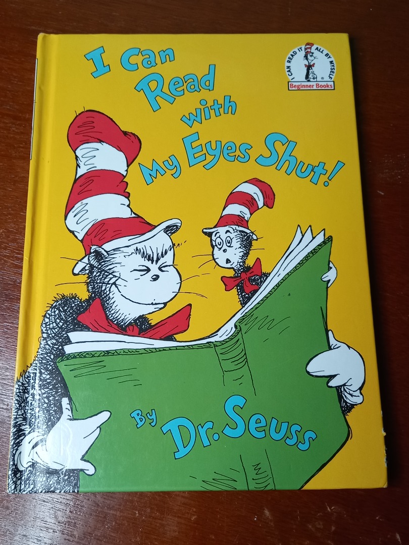 I can Read With My Eyes Shut! Book by Dr. Seuss Hardcover, Hobbies ...