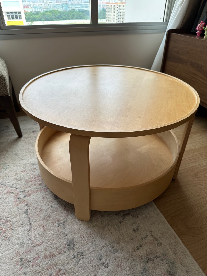 Ikea Round coffee table, Furniture & Home Living, Furniture, Tables ...