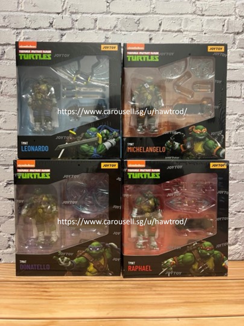 JoyToy, Set of 4 x 1/18 scale action figures (Leonardo, Raphael ...