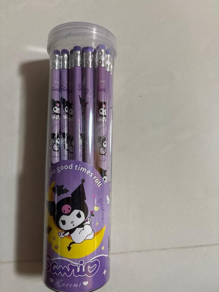 Kuromi Pencils Set, Hobbies & Toys, Stationery & Craft, Stationery ...