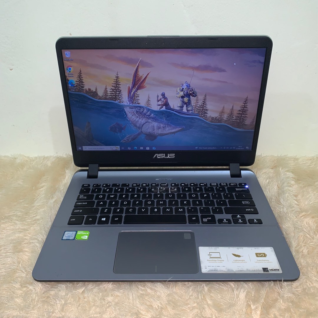 Laptop Asus Vivobook X407UB i3 gen 6, Elektronik, Komputer, Laptop di ...
