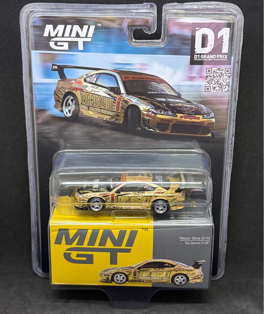 MINI GT 714 Nissan Silvia S15 Top Secret D1GP D1 MINIGT, 興趣及遊戲, 玩具 & 遊戲 ...