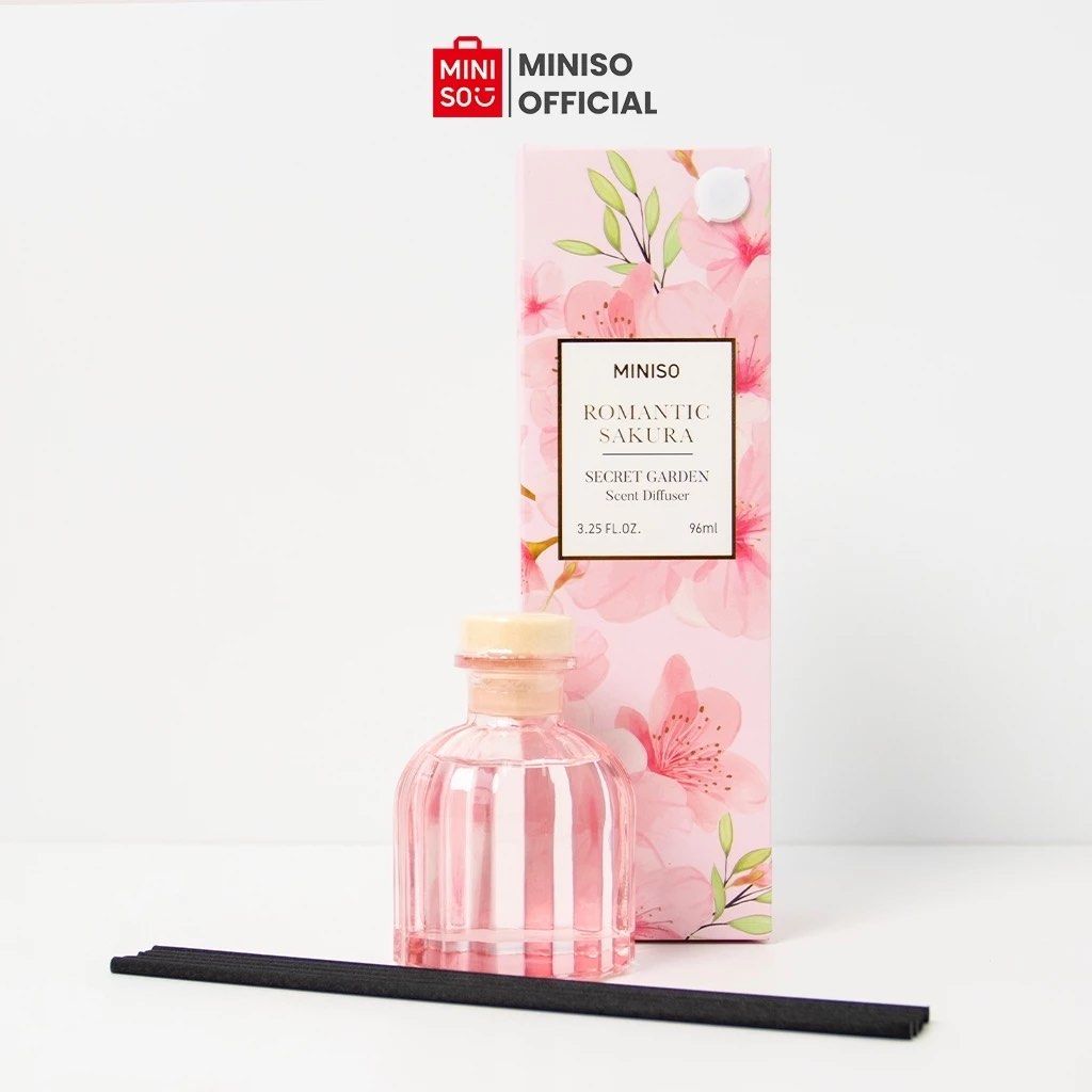 MINISO Reed Diffuser Secret Garden Series 100ml Aromatherapy Pengharum Ruangan Aromaterapi ...