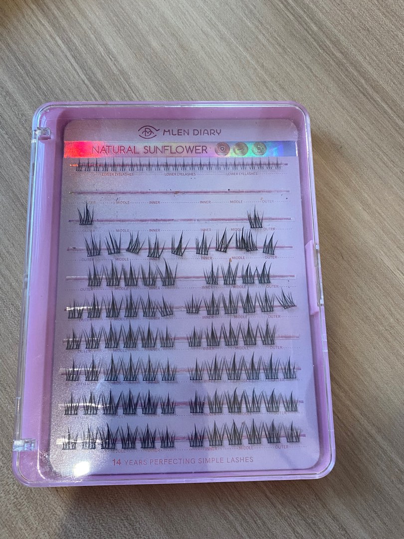 MLEN DIARY - SUN FLOWER FALSE LASHES, Kesehatan & Kecantikan, Rias ...