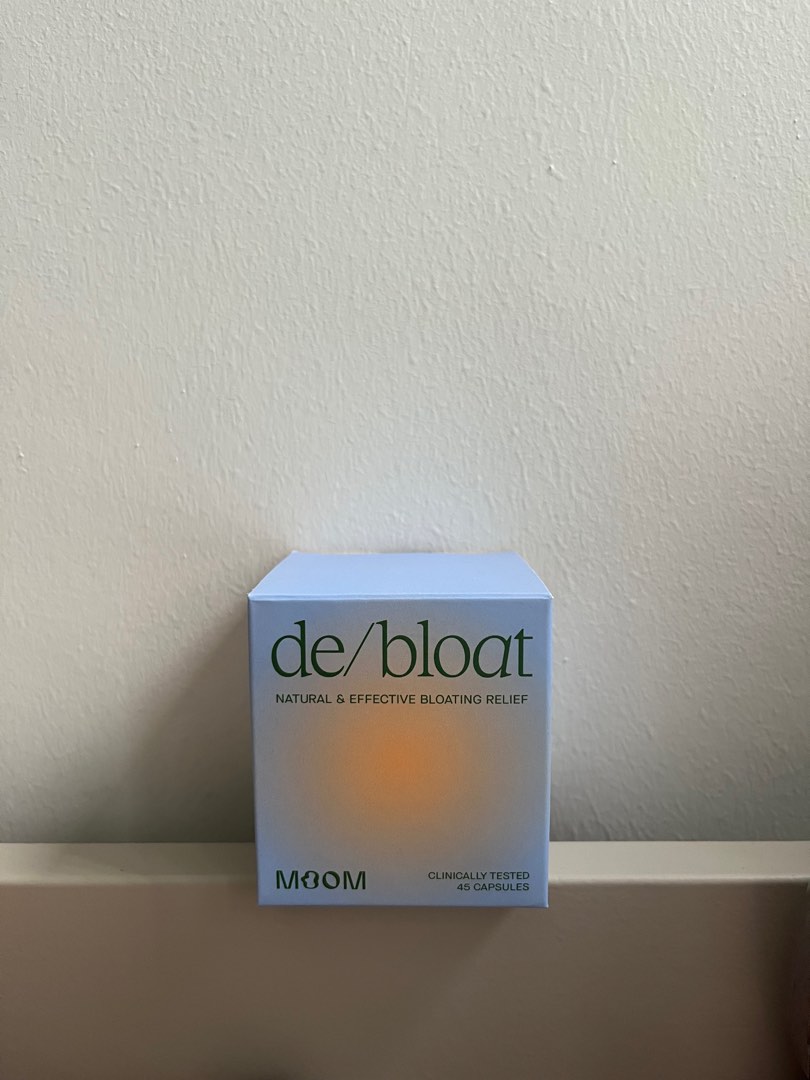 MOOM de/bloat 45 Capsules Bloating Relief Pills Debloat, Health ...