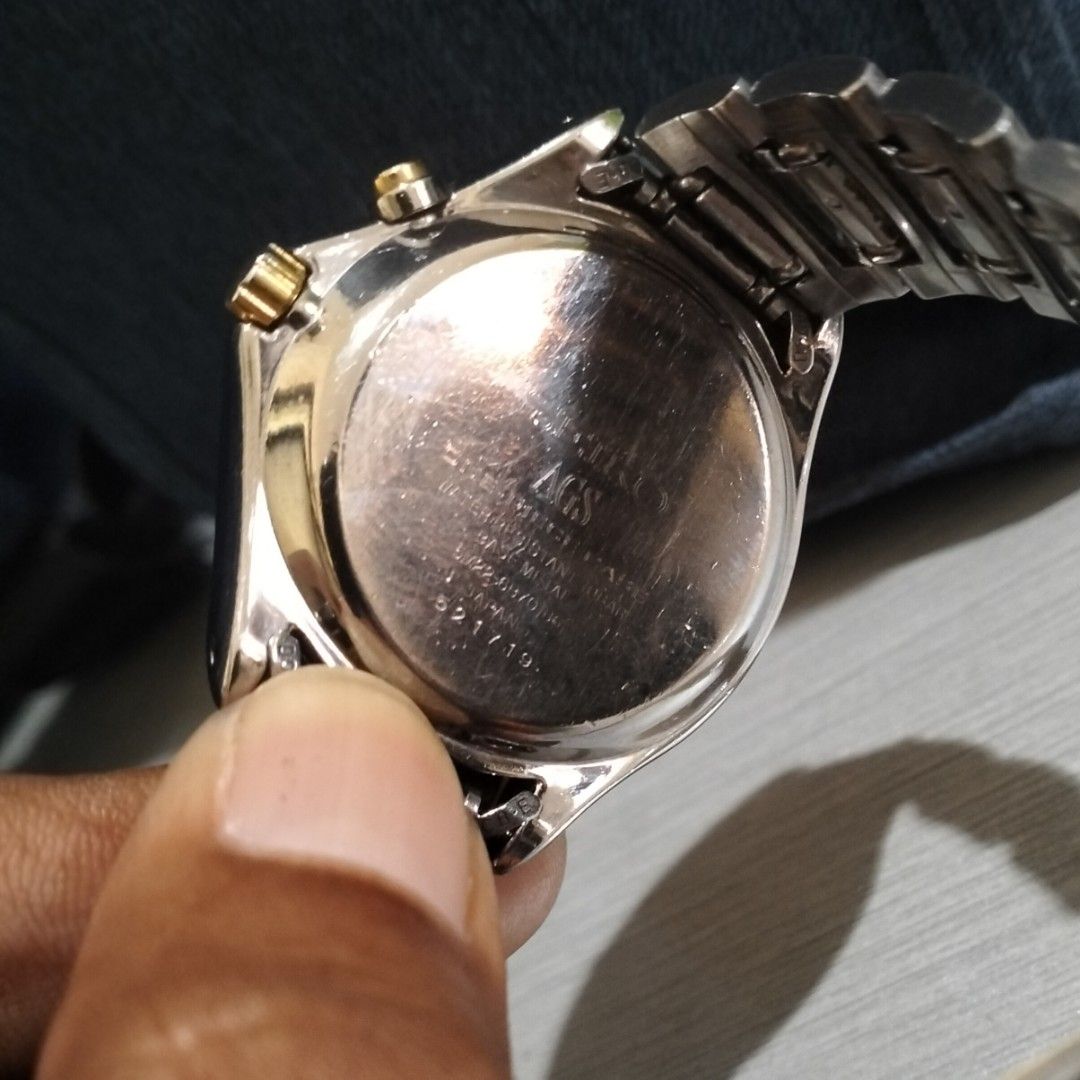 ORIGINAL SEIKO AGS KINETIC MENSWATCH, Fesyen Pria, Jam Tangan di Carousell