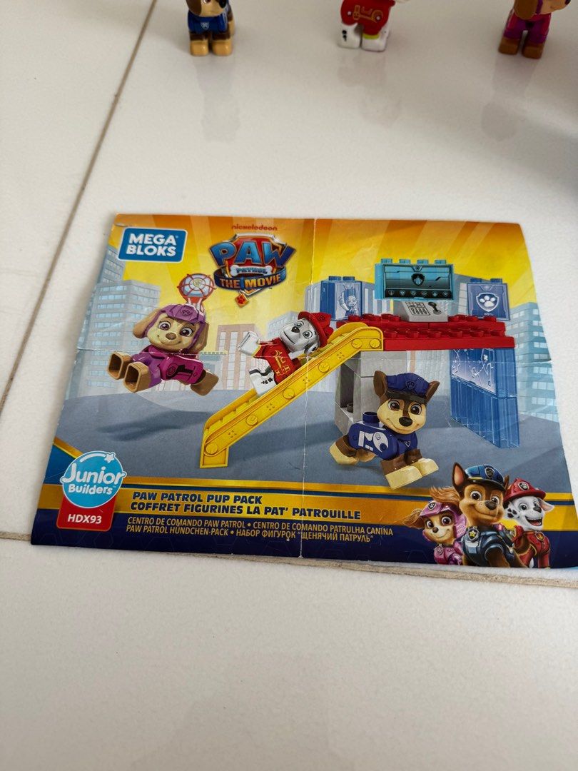 Paw Patrol Mega Blocks pup pack Chase Marshall toy, Hobbies & Toys ...