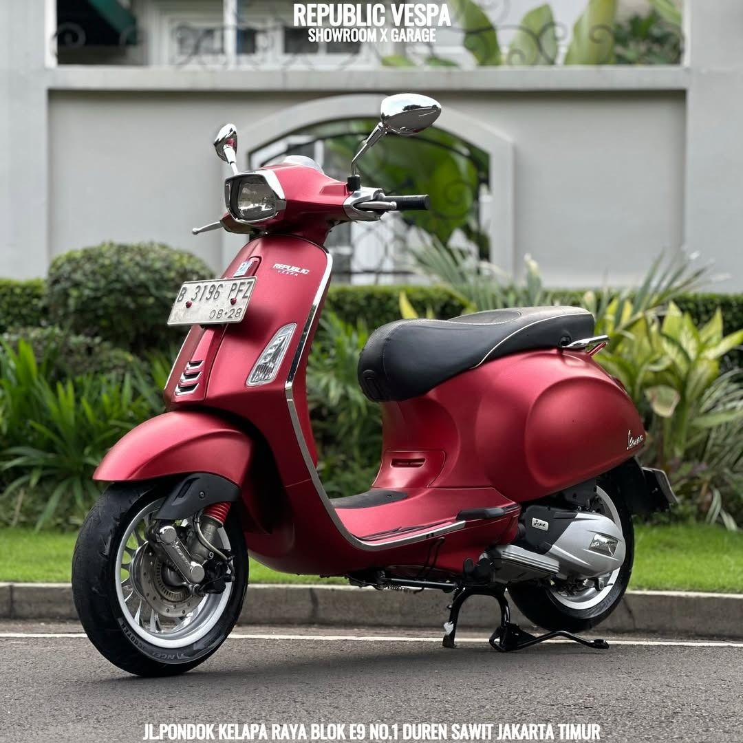 Piaggio Vespa SPRINT 150 IGET ABS Th 2018 WARNA MERAH DOFF PERFECT ...