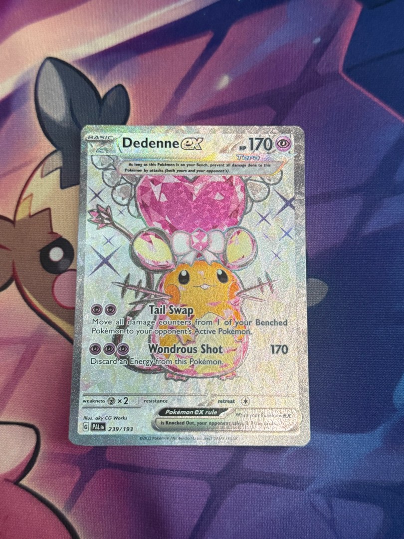 Pokemon Dedenne Ex FA Paldea Evolved, Hobbies & Toys, Toys & Games on ...