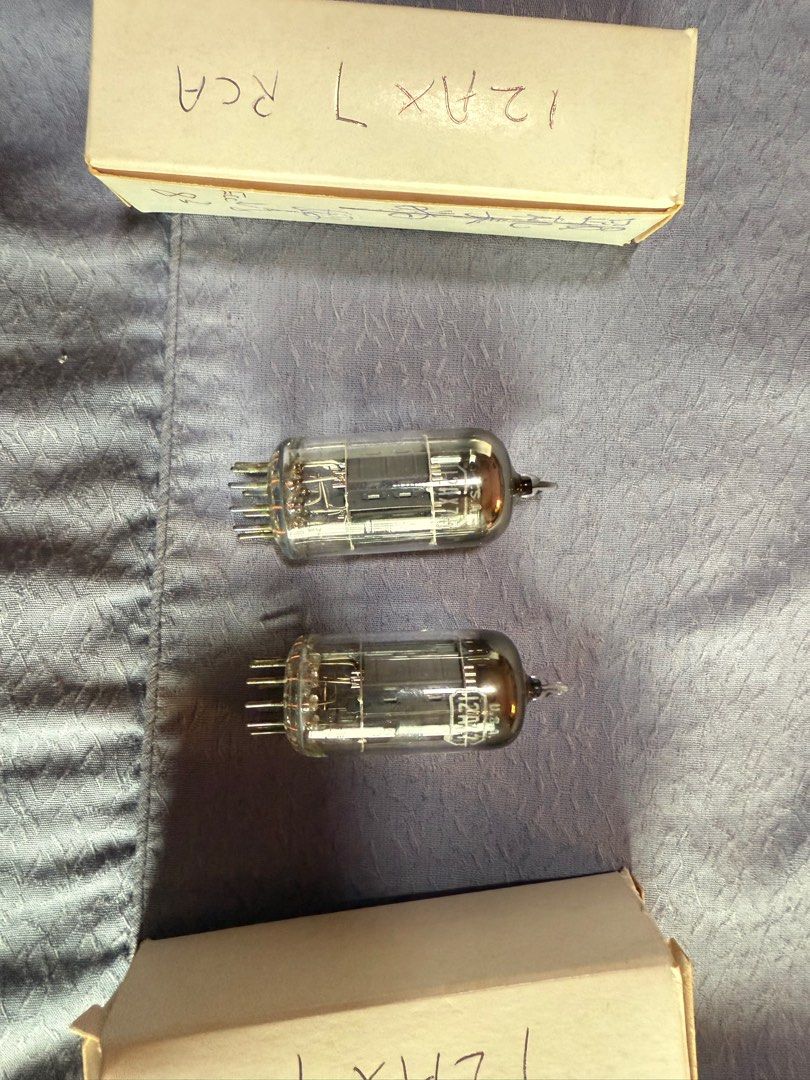 RCA 12AX7 tubes old stock, Audio, Other Audio Equipment on Carousell