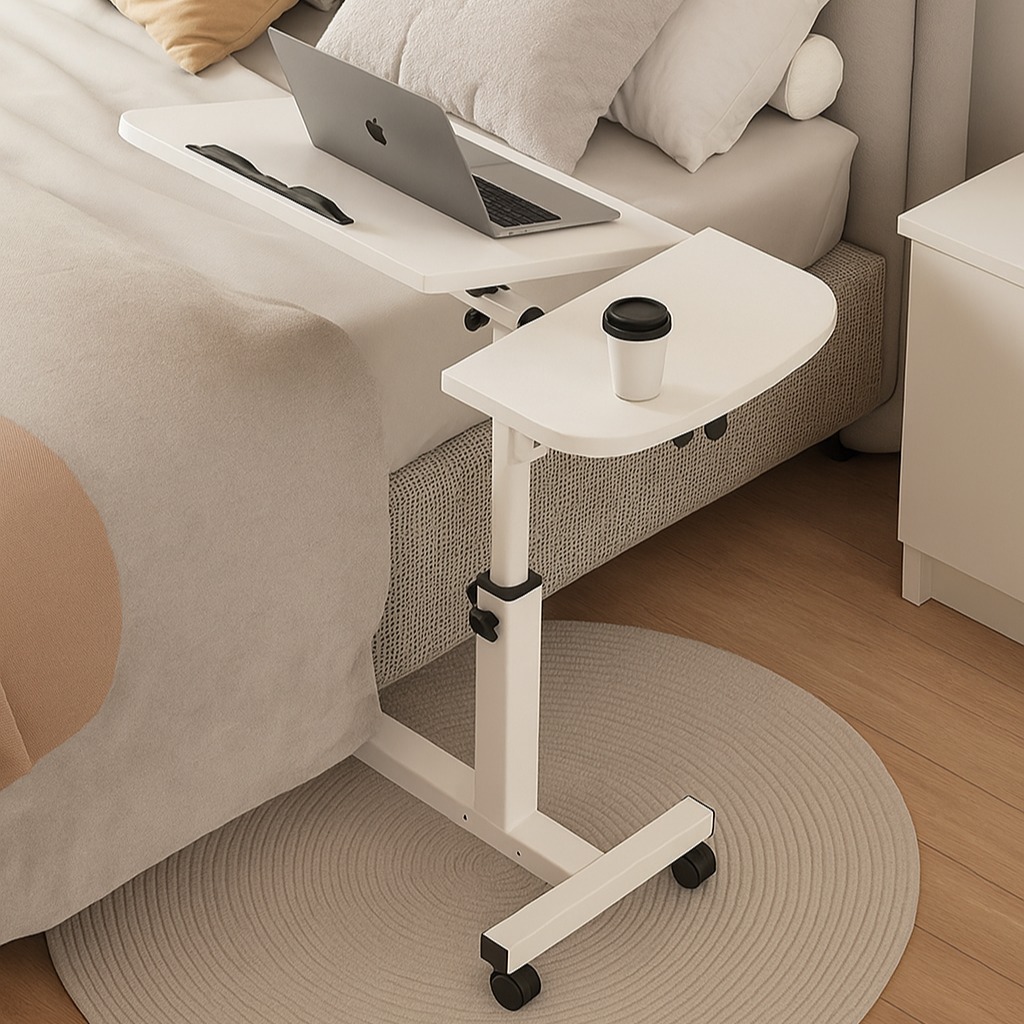Rotating Laptop Table | Adjustable Work Desk | Rolling Study Table ...