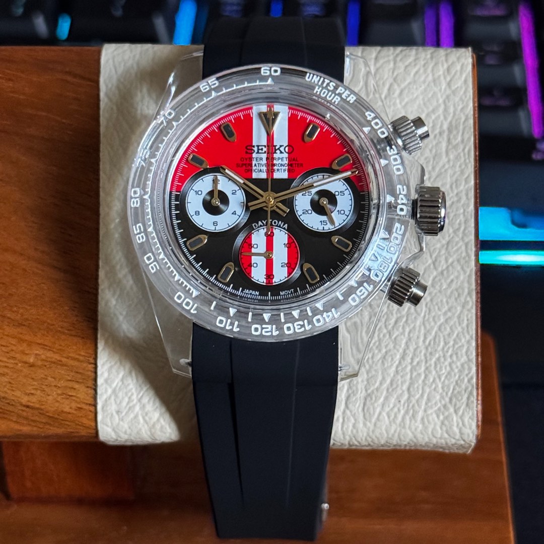 Seiko Daytona Resin Red Racing VK63 Chronograph Exclusive ...