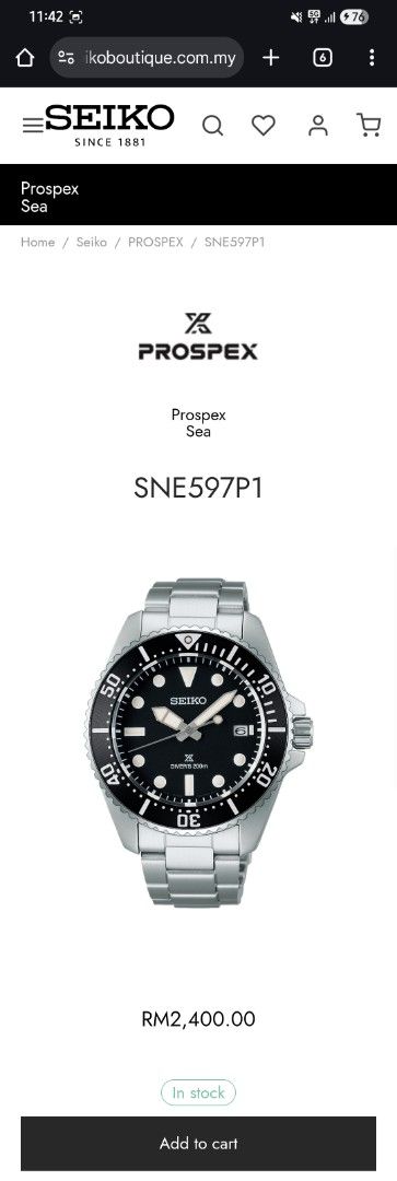 Seiko Prospex Diver Sne597P1, Men's Fashion, Watches & Accessories ...