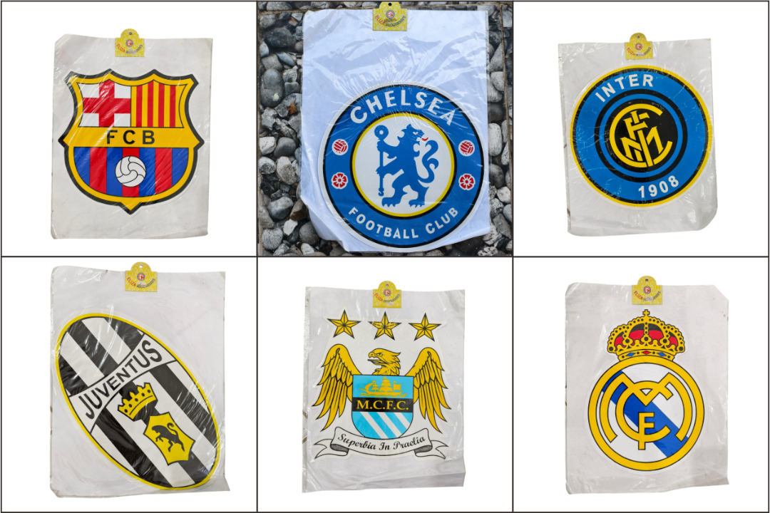 Sticker club bola ukuran besar, Serba Serbi, Others di Carousell
