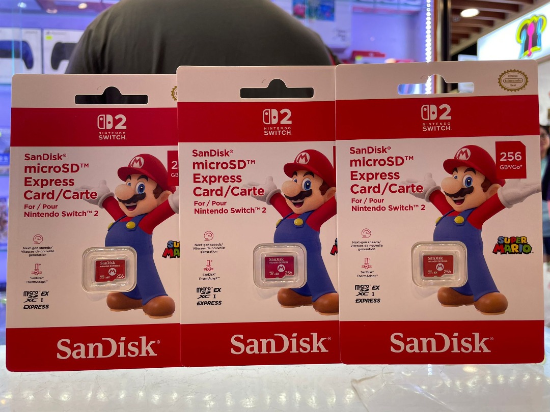 SanDisk microSD Express Card 256GB SWITCH 2專用, 電子遊戲, 電子遊戲機, Nintendo 任 ...