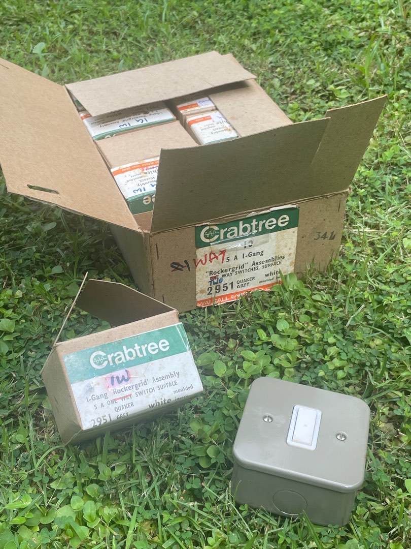Vintage 1970s-1980s Crabtree switches, Hobbies & Toys, Memorabilia ...