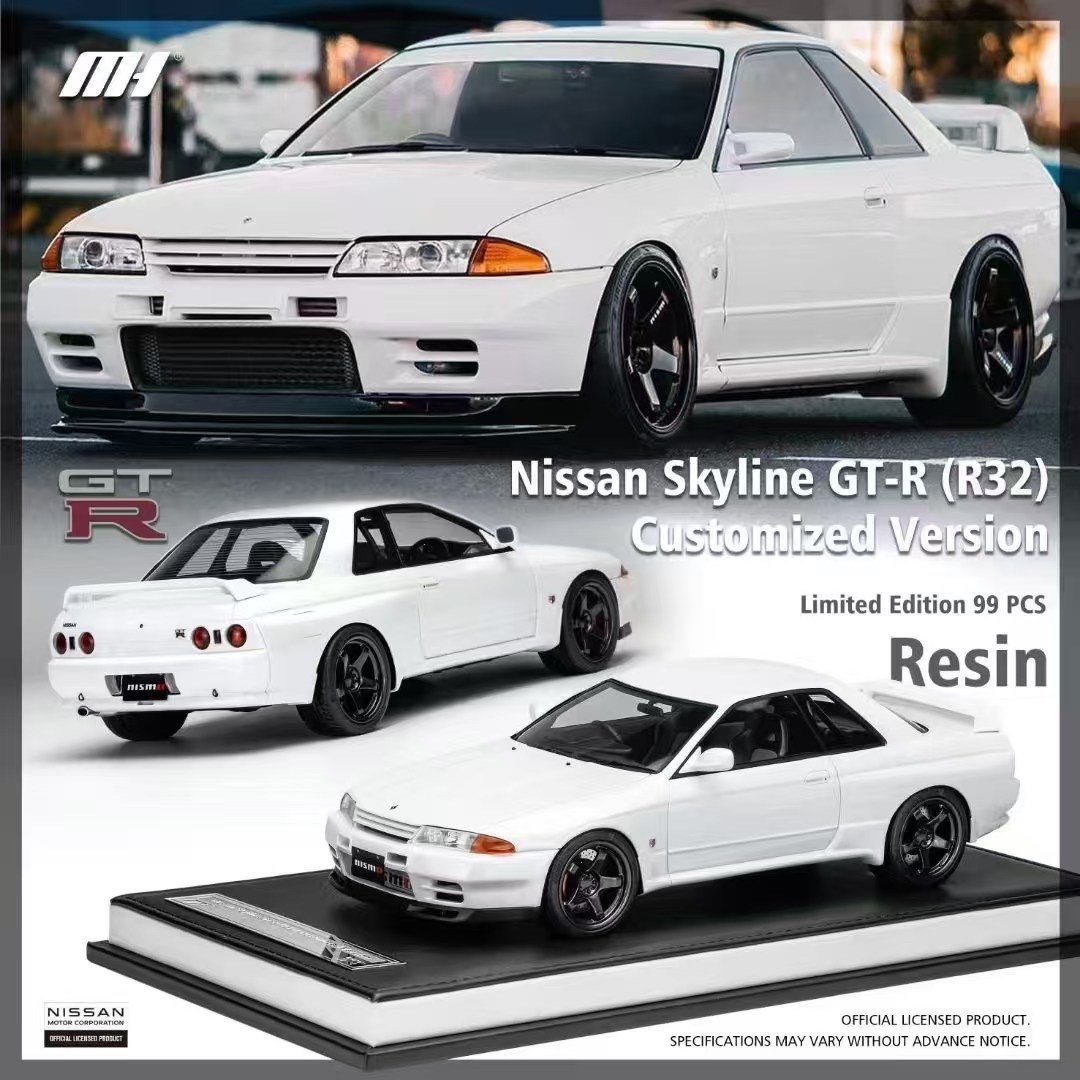 1/18 MotorHelix Nissan Skyline GT-R R32 Customized Version (come with display case), Hobbies ...