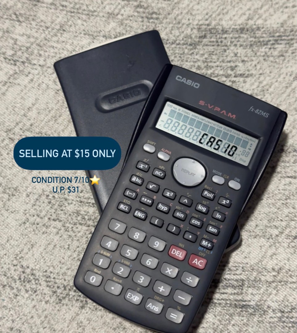 [$15 ONLY] CAN NEGO!! CASIO Scientific Calculator | fx-82MS, Computers ...