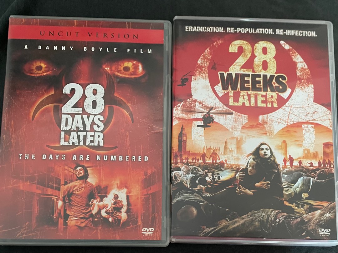 28 days later & 28 weeks later DVD, 興趣及遊戲, 音樂、樂器 & 配件, 音樂與媒體 - CD 及 DVD - Carousell