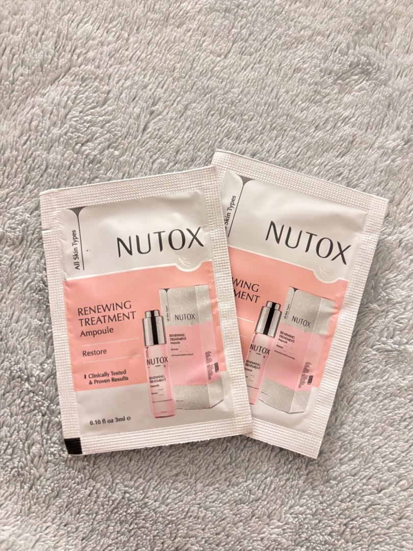 2 Nutox SAMPLE Renewing Treatment Ampoule, Beauty & Personal Care, Face ...
