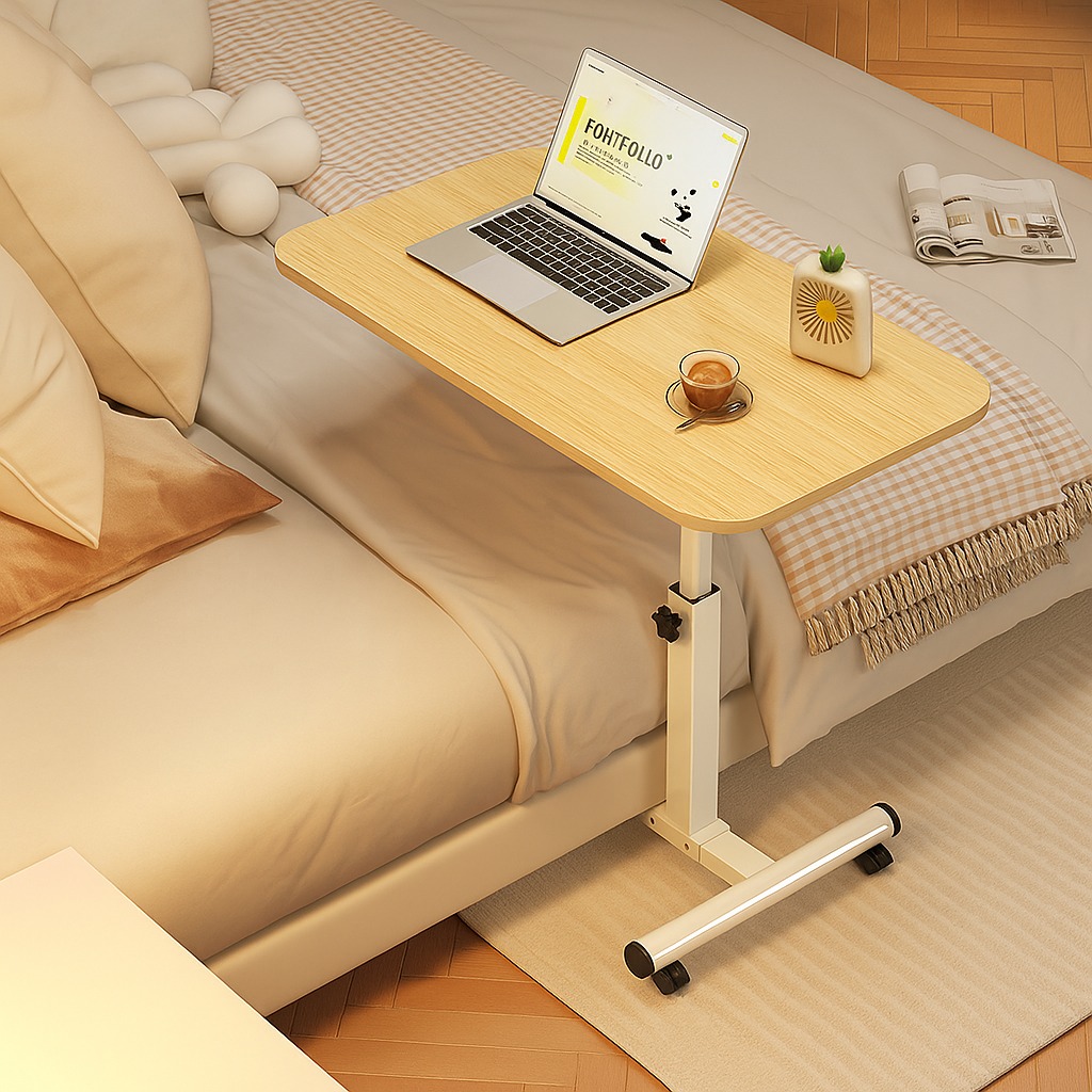 Adjustable Laptop Desk | Rolling Laptop Table | Bedside Laptop Table ...