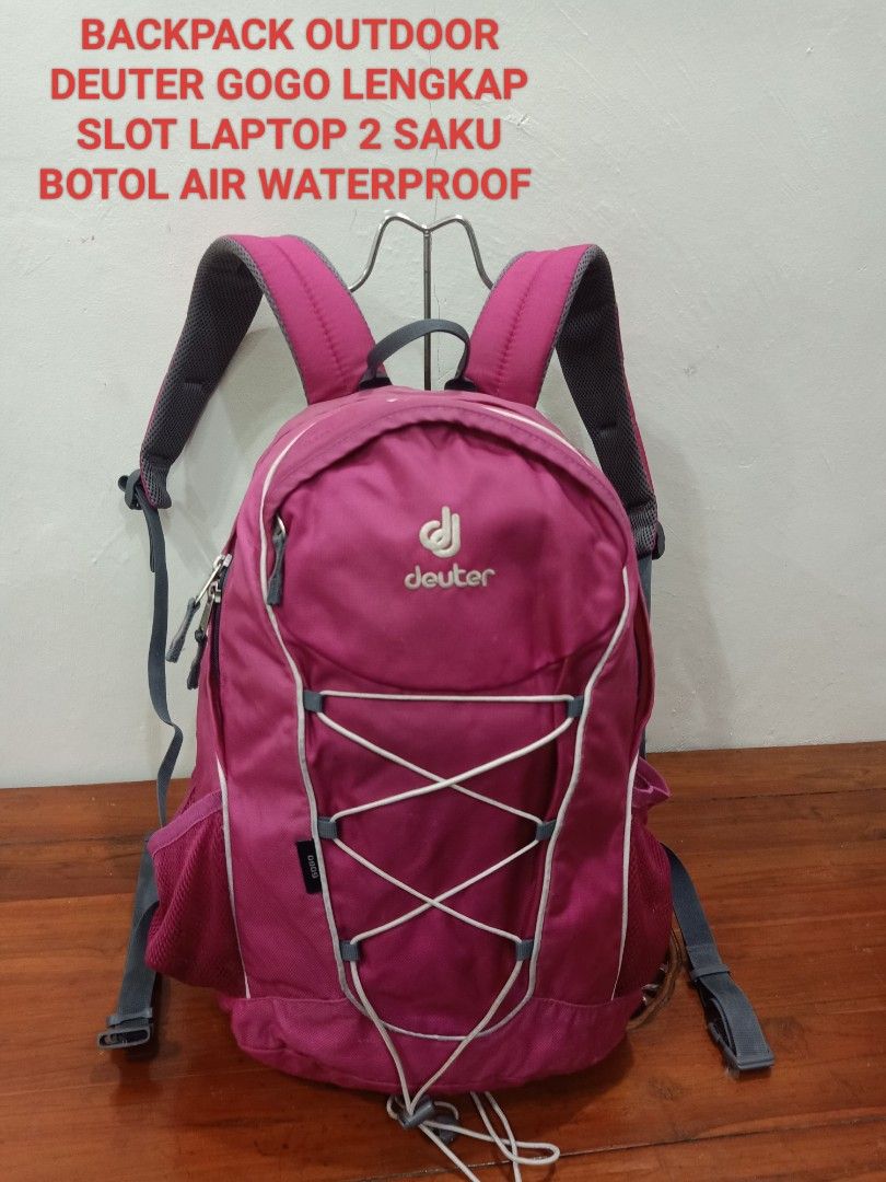 BACKPACK OUTDOOR DEUTER GOGO WATERPROOF LENGKAP DENGAN SLOT LAPTOP 2 ...