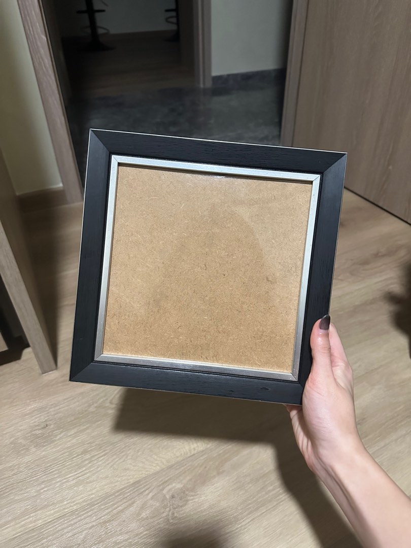 black photo frame 25x25cm, Furniture & Home Living, Home Decor ...