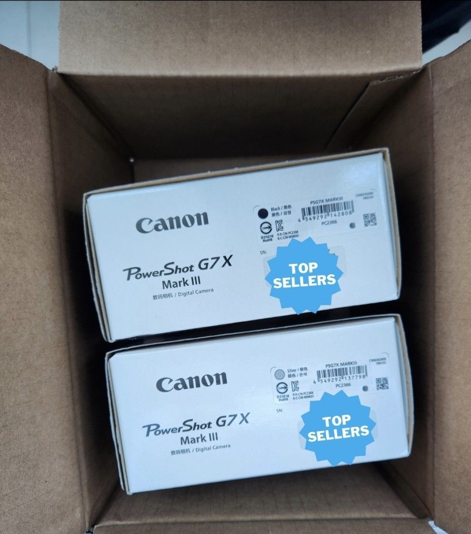 Canon G7X Mark 3/III M3 Silver, Photography, Cameras on Carousell
