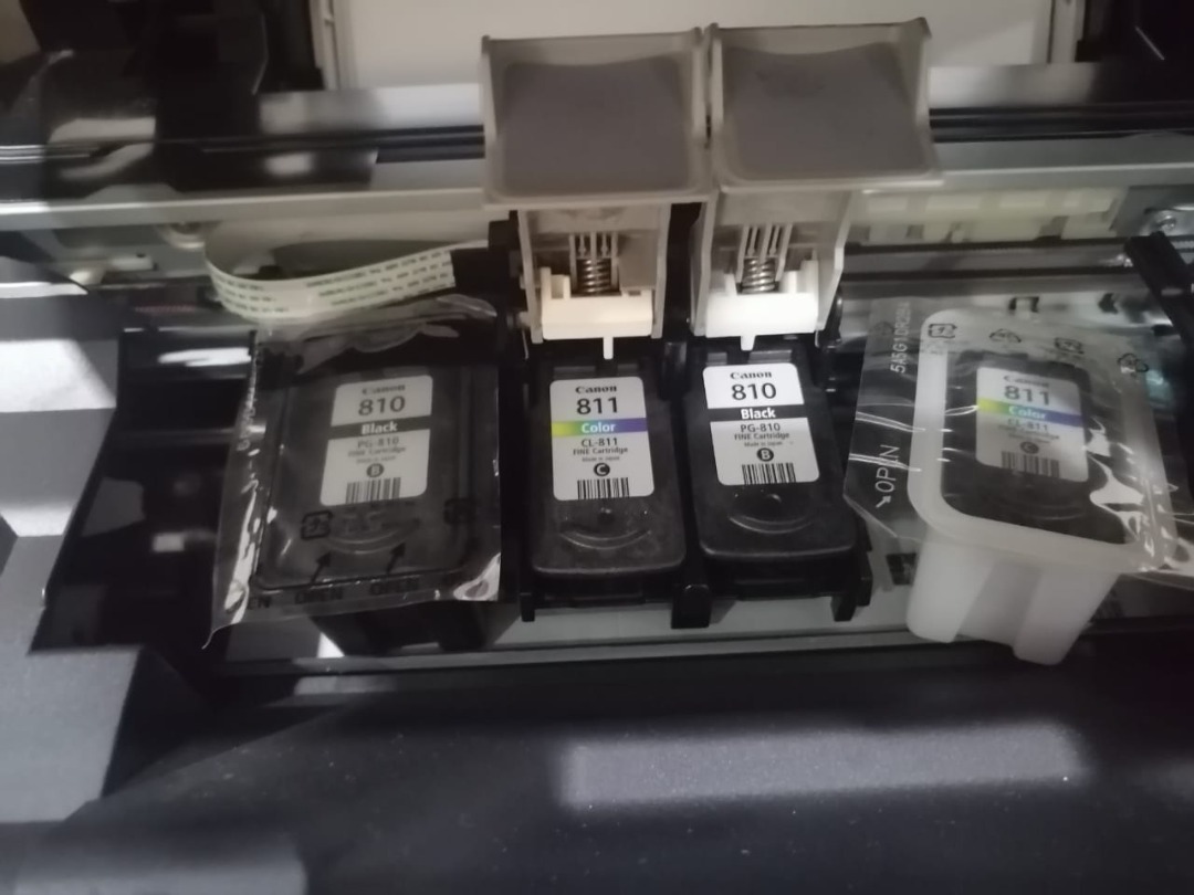 Canon MP258 printer ink 810 black and 811 color, Computers & Tech ...