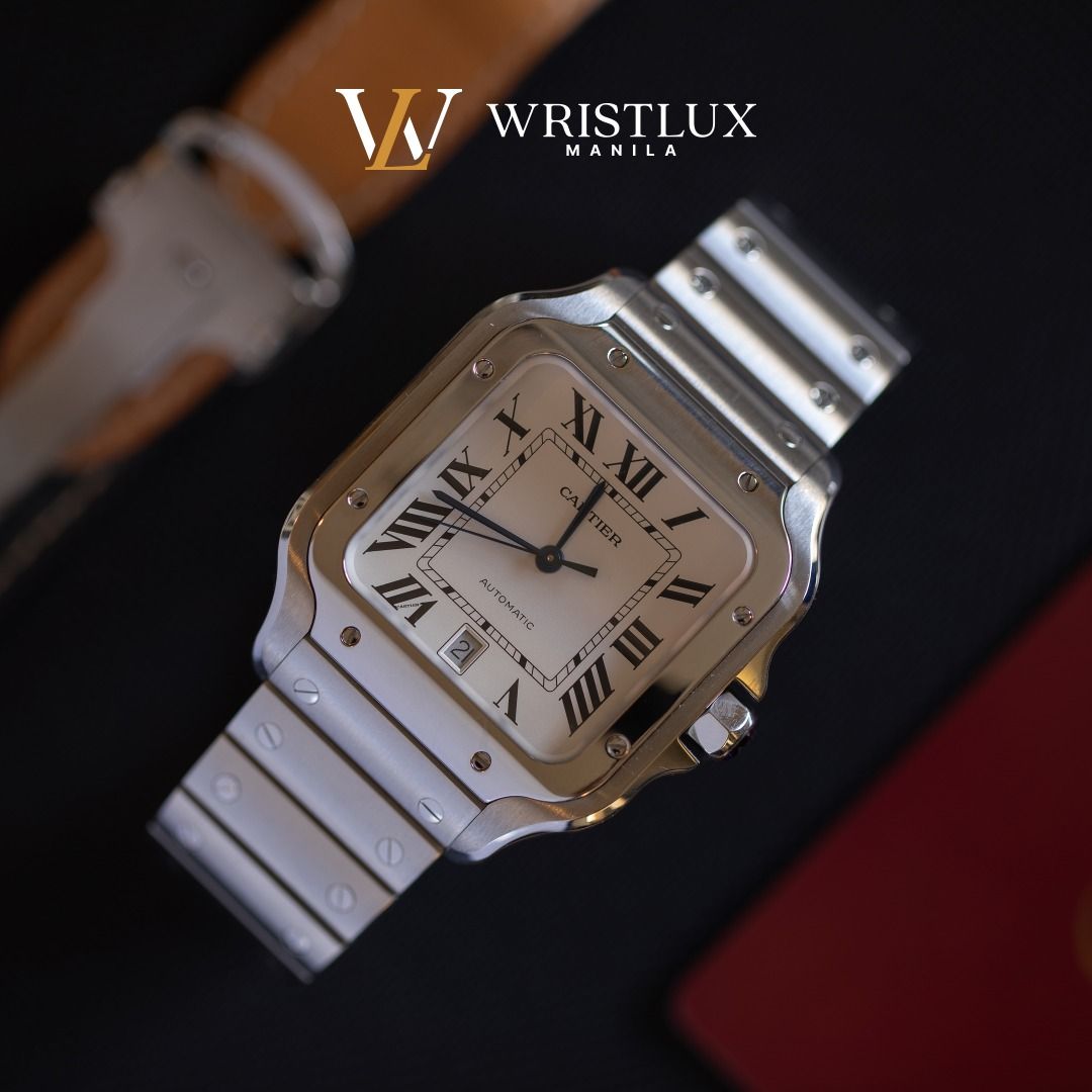 Cartier Santos Large WSSA0009, Luxury, Watches on Carousell