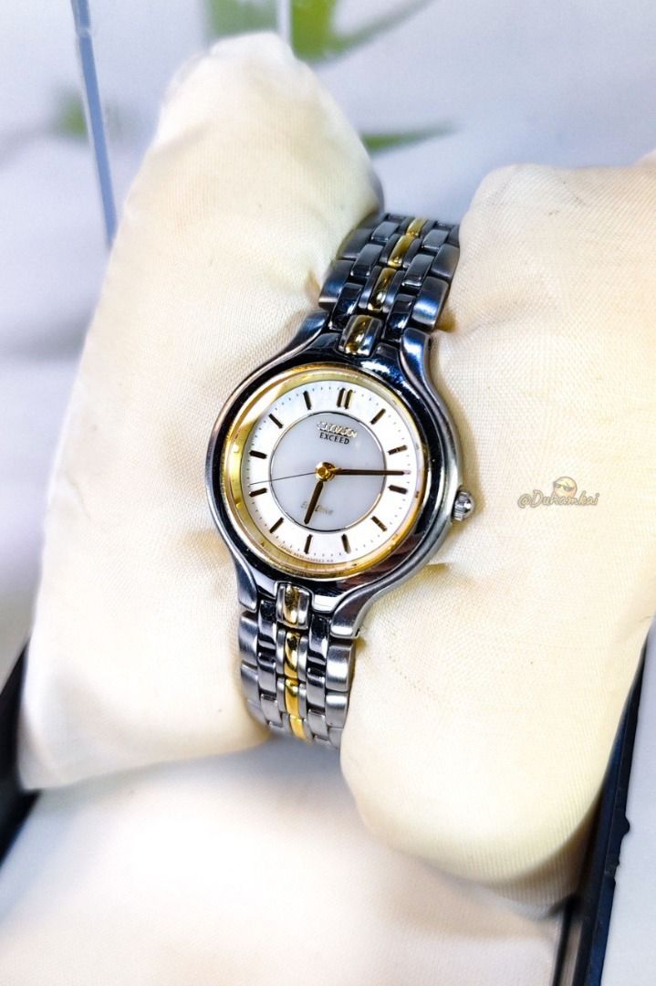 Citizen Exceed MOP Pearl Dial Jam Wanita Ladies Women Eco Drive Bkn ...