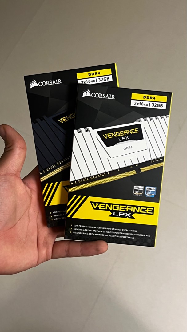 Corsair Vengeance LPX 32GB (2x16GB) DDR4 3600MHz RAM Kit Black/White ...