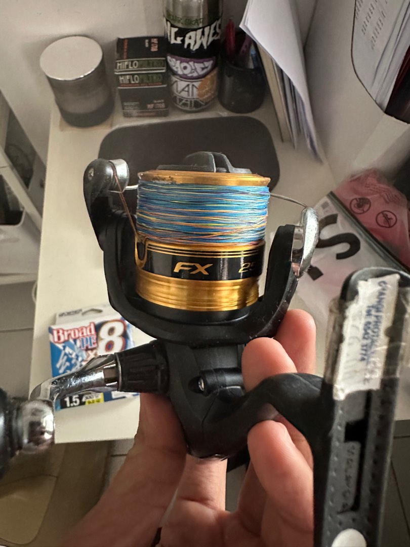 Shimano FX 2500 Fishing Reel with Line, Sports Equipment, Fishing on Carousell