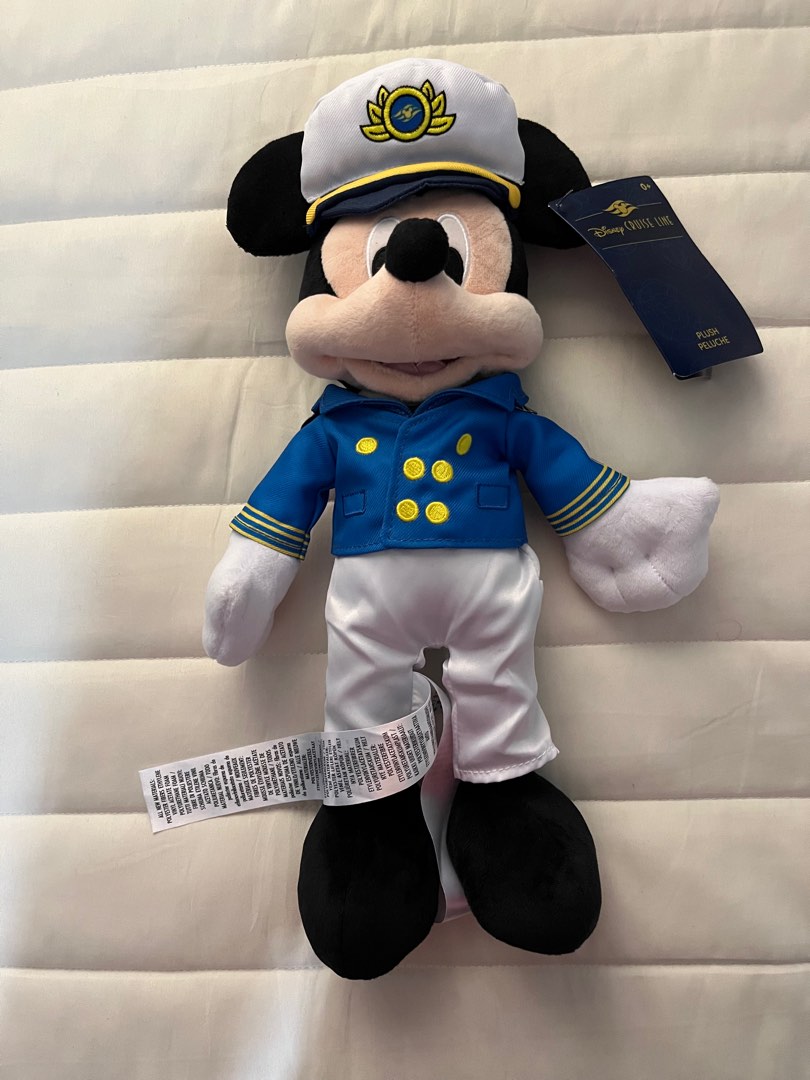 Disney Cruise Line Captain Mickey Mouse plush toy, Hobbies & Toys, Toys ...