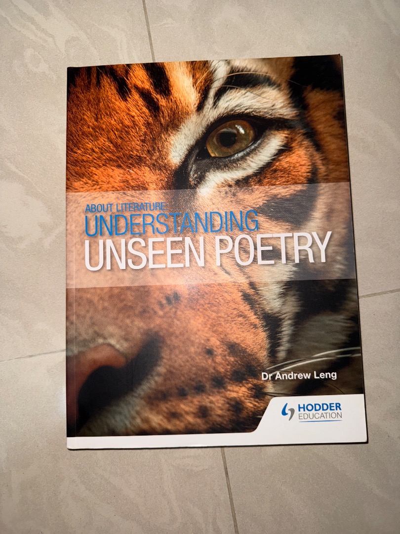 english literature unseen poetry guidebook notes assessment book exam ...