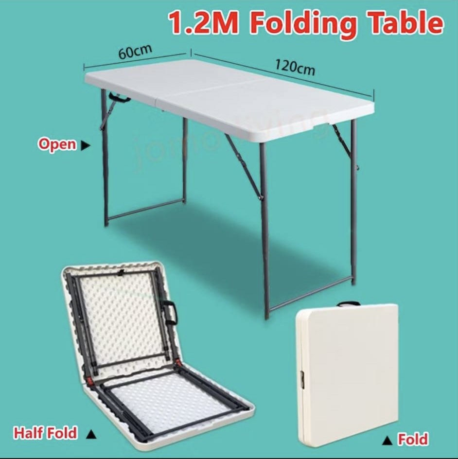 Folding table 1.2m, Furniture & Home Living, Furniture, Tables & Sets ...