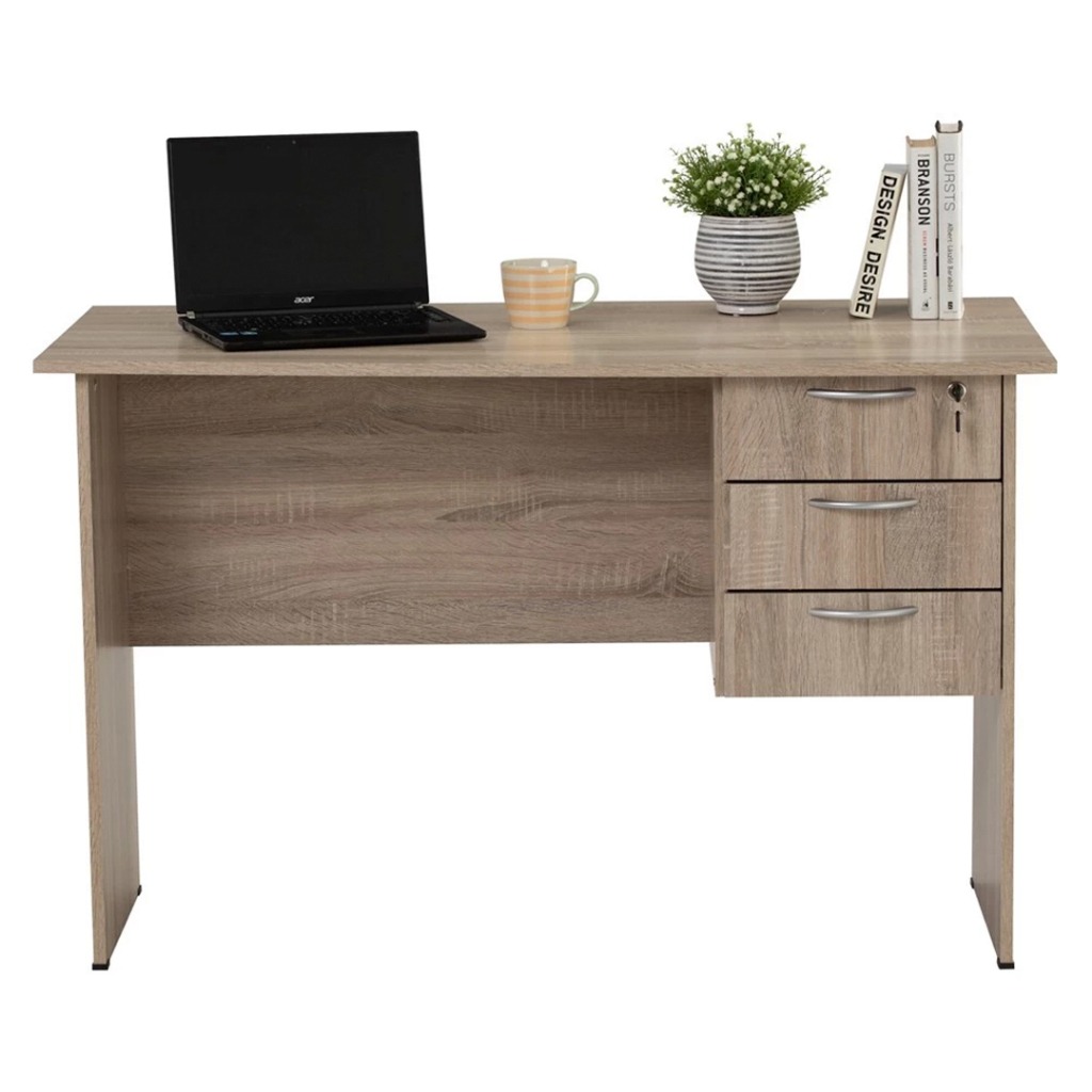 [FREE DELIVERY] Desk with 3 Drawers / Study Table / Work Desk / Home ...