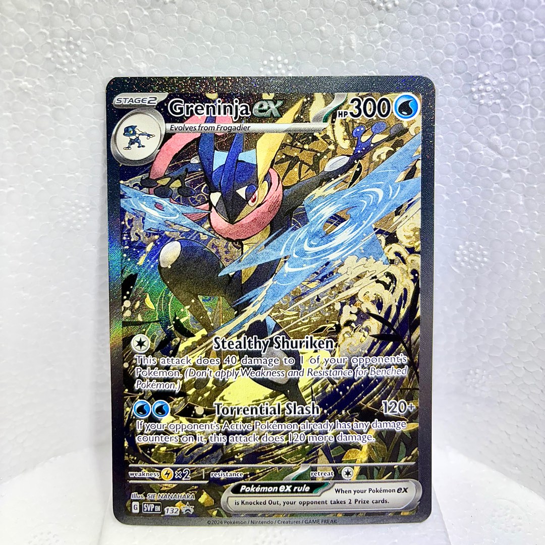 Greninja ex shrouded fable promo 132 Pokemon Black Star Promo Special ...