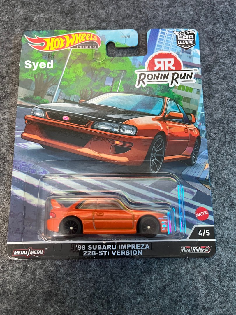 Hotwheels Subaru Impreza (Ronin Run), Hobbies & Toys, Toys & Games on ...